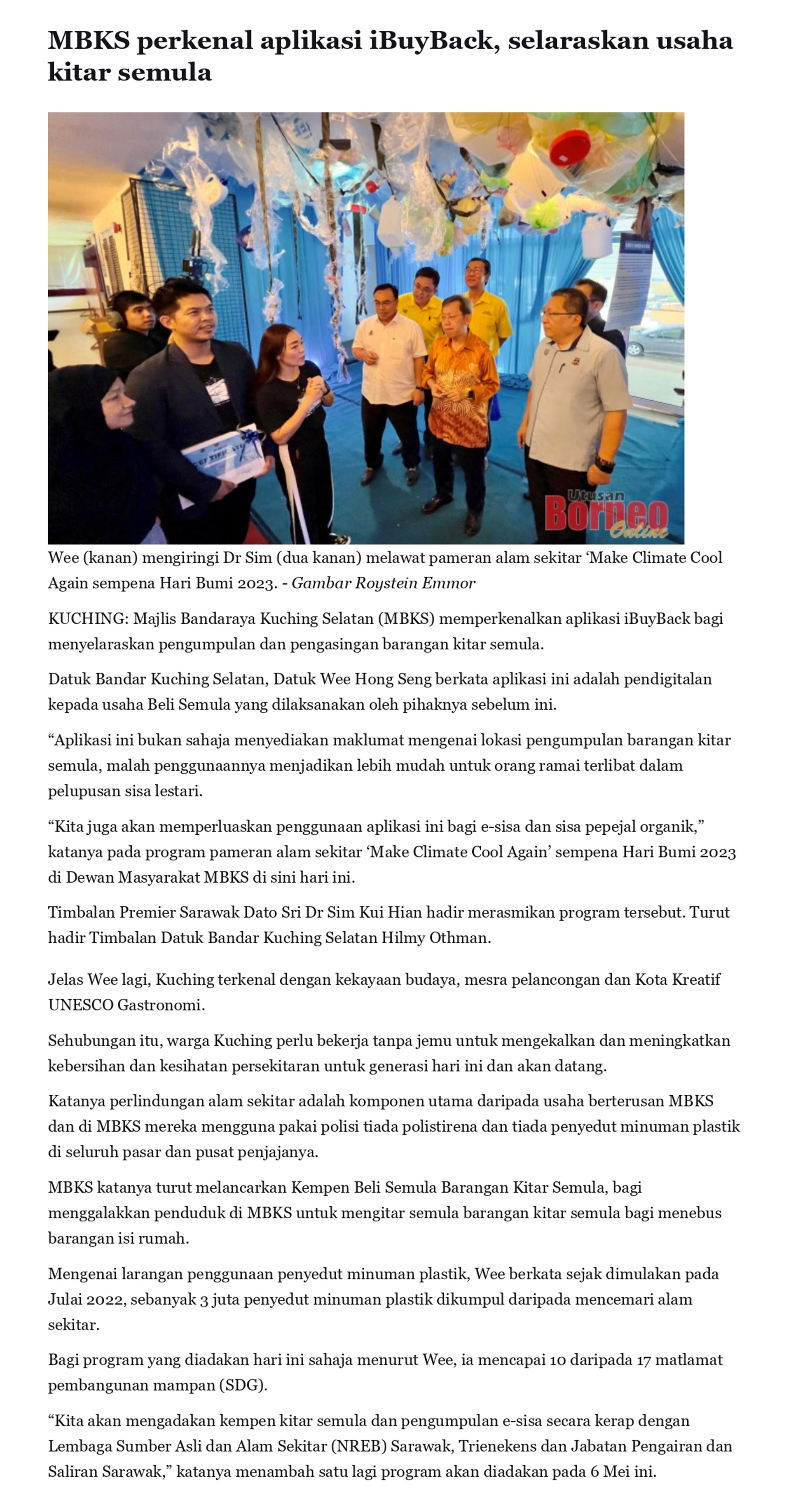 News - Official Website of Council of the City of Kuching South