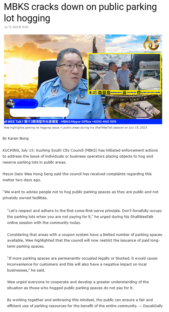 News - Official Website of Council of the City of Kuching South