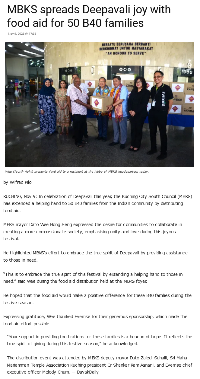 News - Official Website of Council of the City of Kuching South