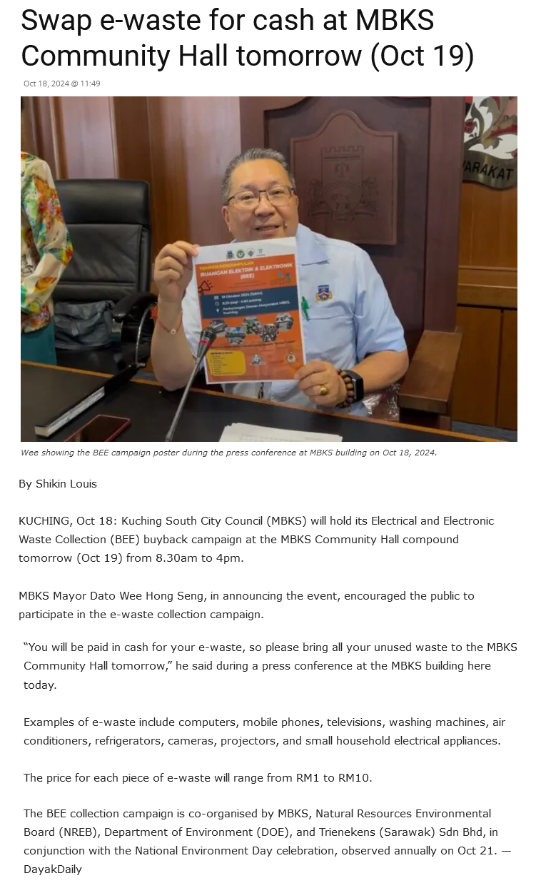 News - Official Website of Council of the City of Kuching South