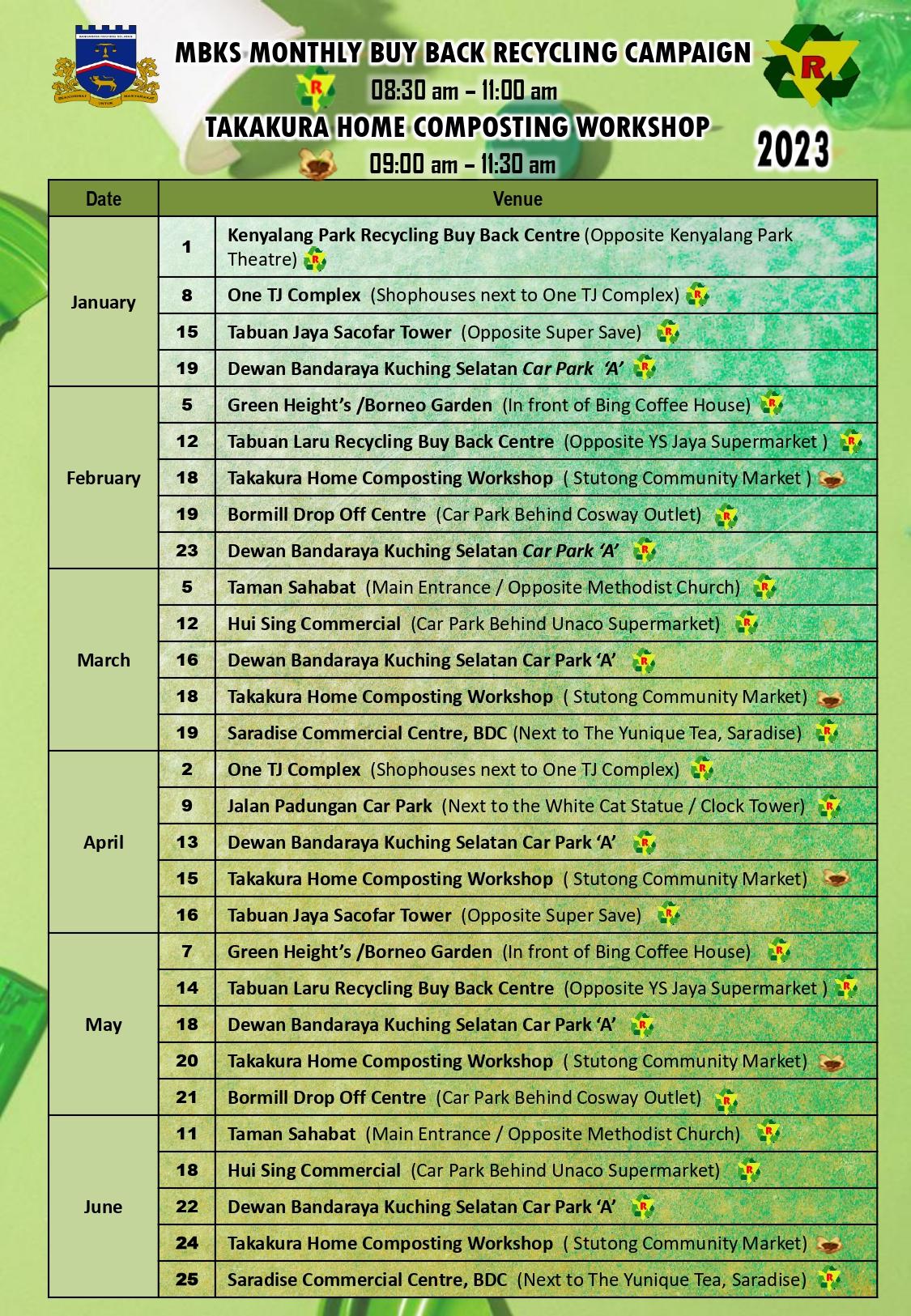 MBKS MONTHLY BUY BACK RECYCLING CAMPAIGN 2023